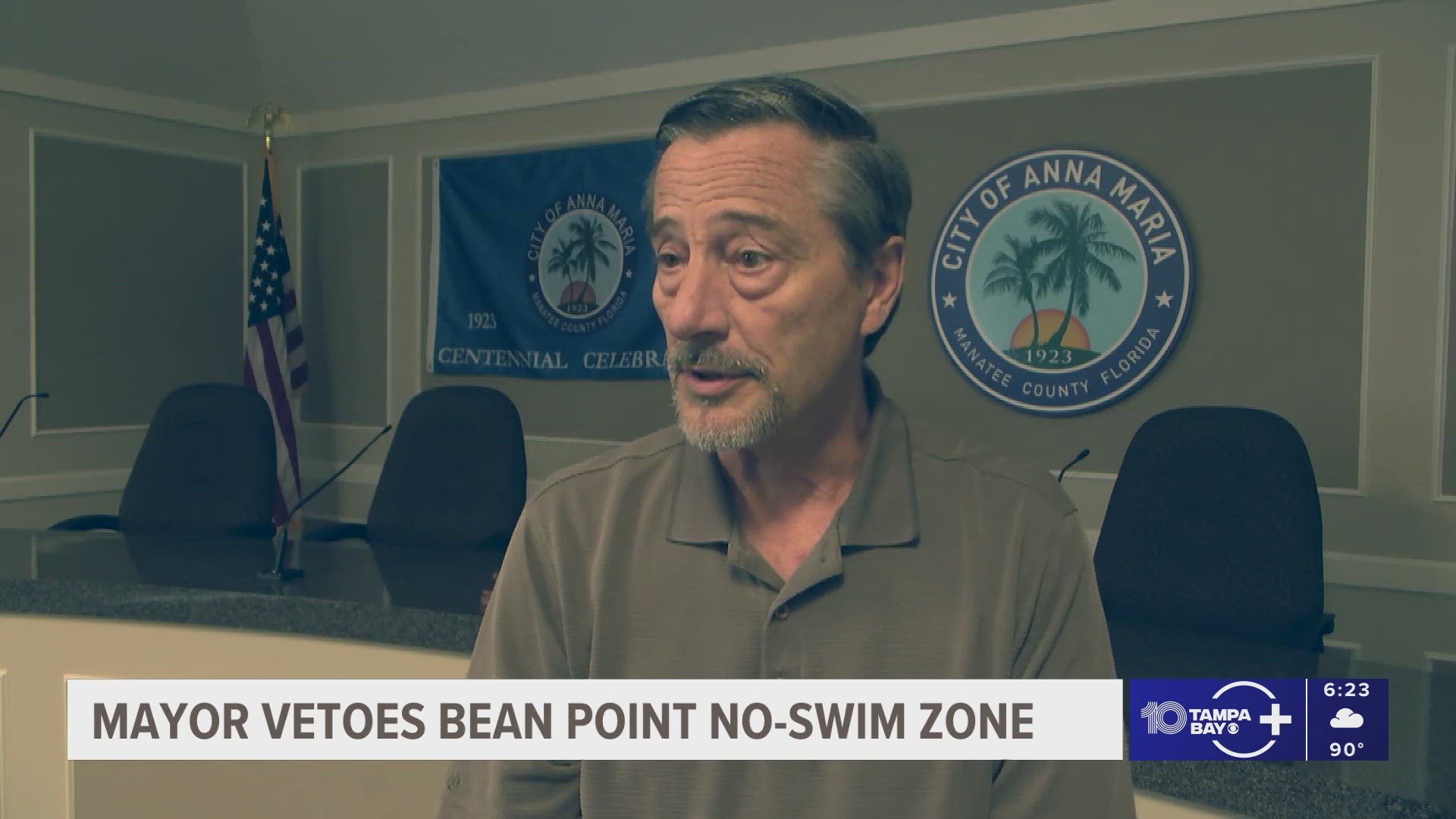 Anna Maria's mayor vetoes no-swim zone ordinance in Bean Point | wtsp.com