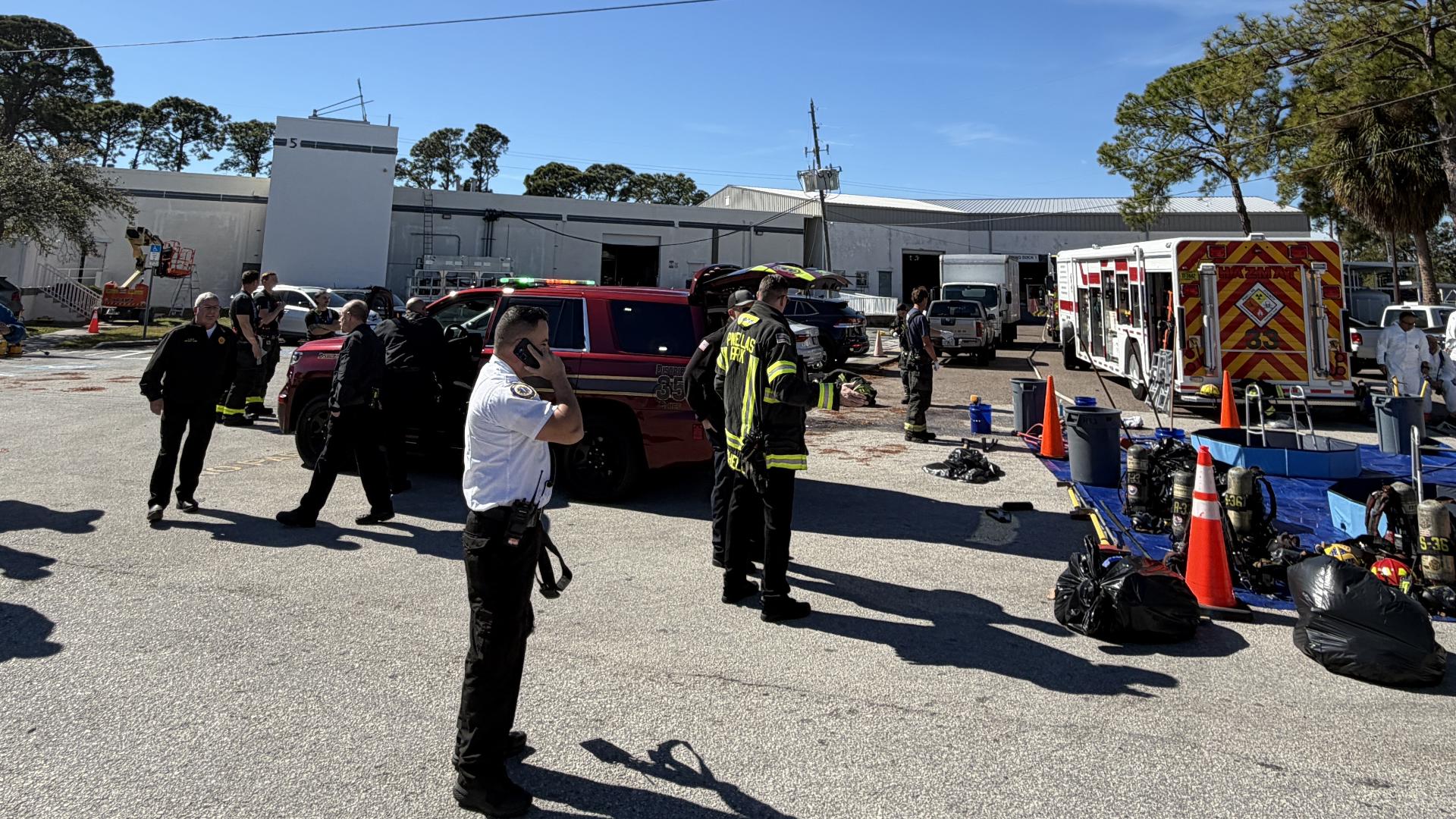 Hazmat crews respond to Pinellas Park business fire | wtsp.com