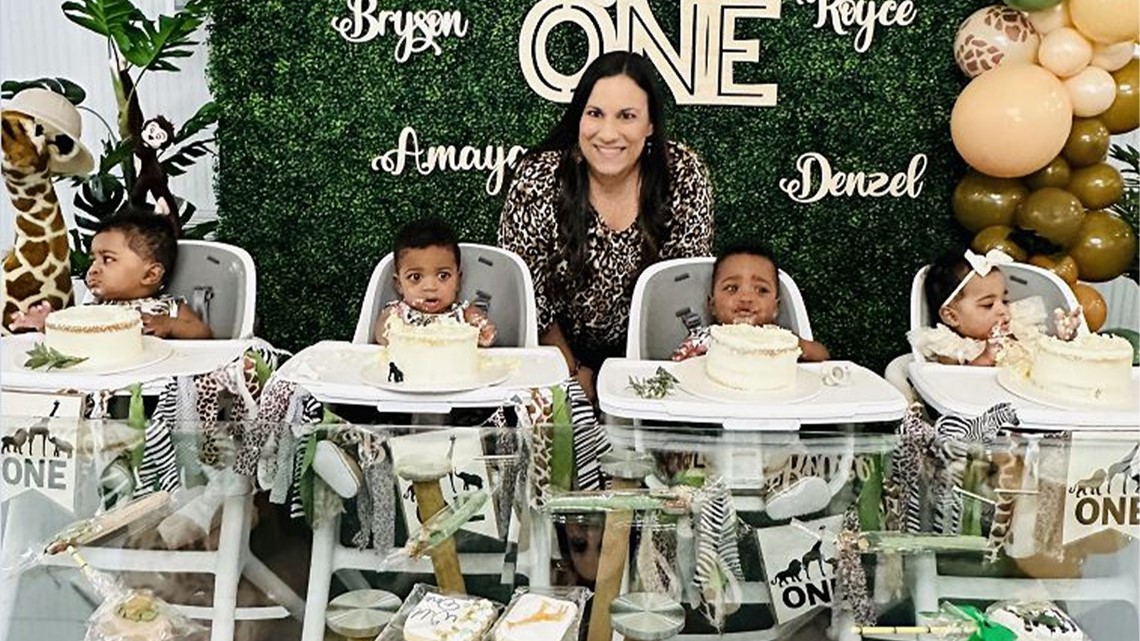 Tampa Bay quadruplets celebrate first birthday | wtsp.com