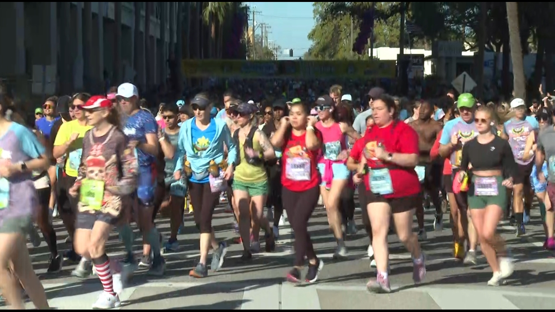 Thousands of runners hit the streets for 2025 Gasparilla Distance ...