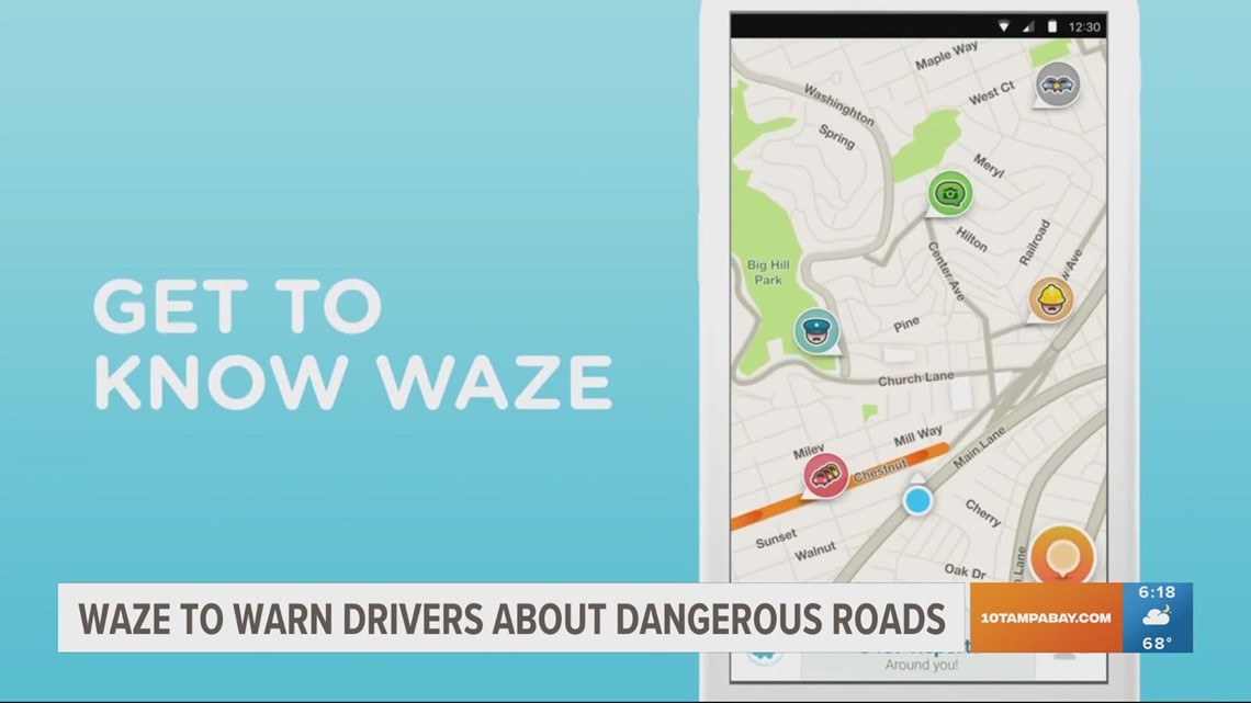 Waze traffic app using AI to warn drivers about dangerous roads | wtsp.com