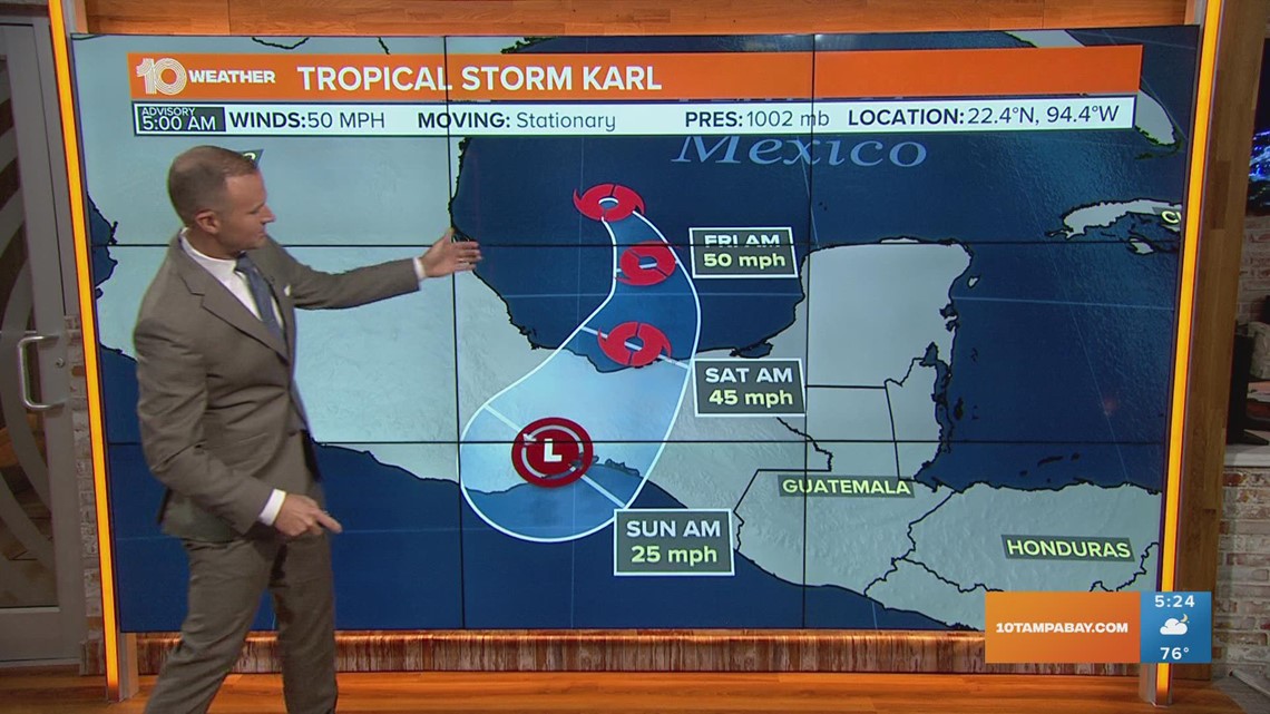 Tracking the Tropics: Karl parked in the Gulf; another wave has low ...