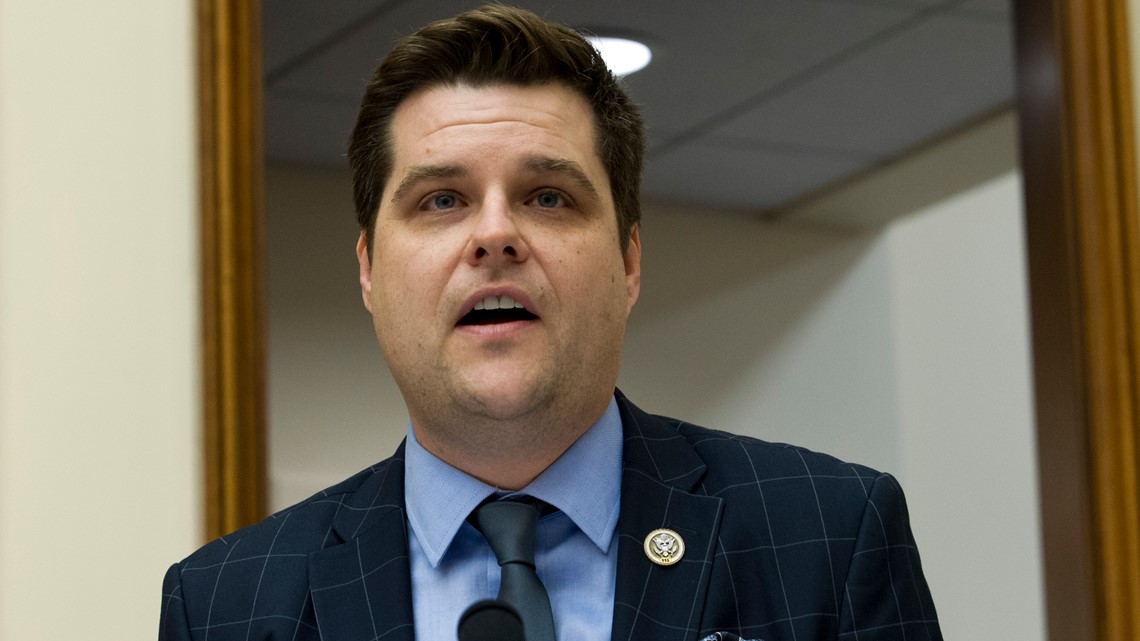 Florida Congressman Matt Gaetz hit by flying drink cup | wtsp.com
