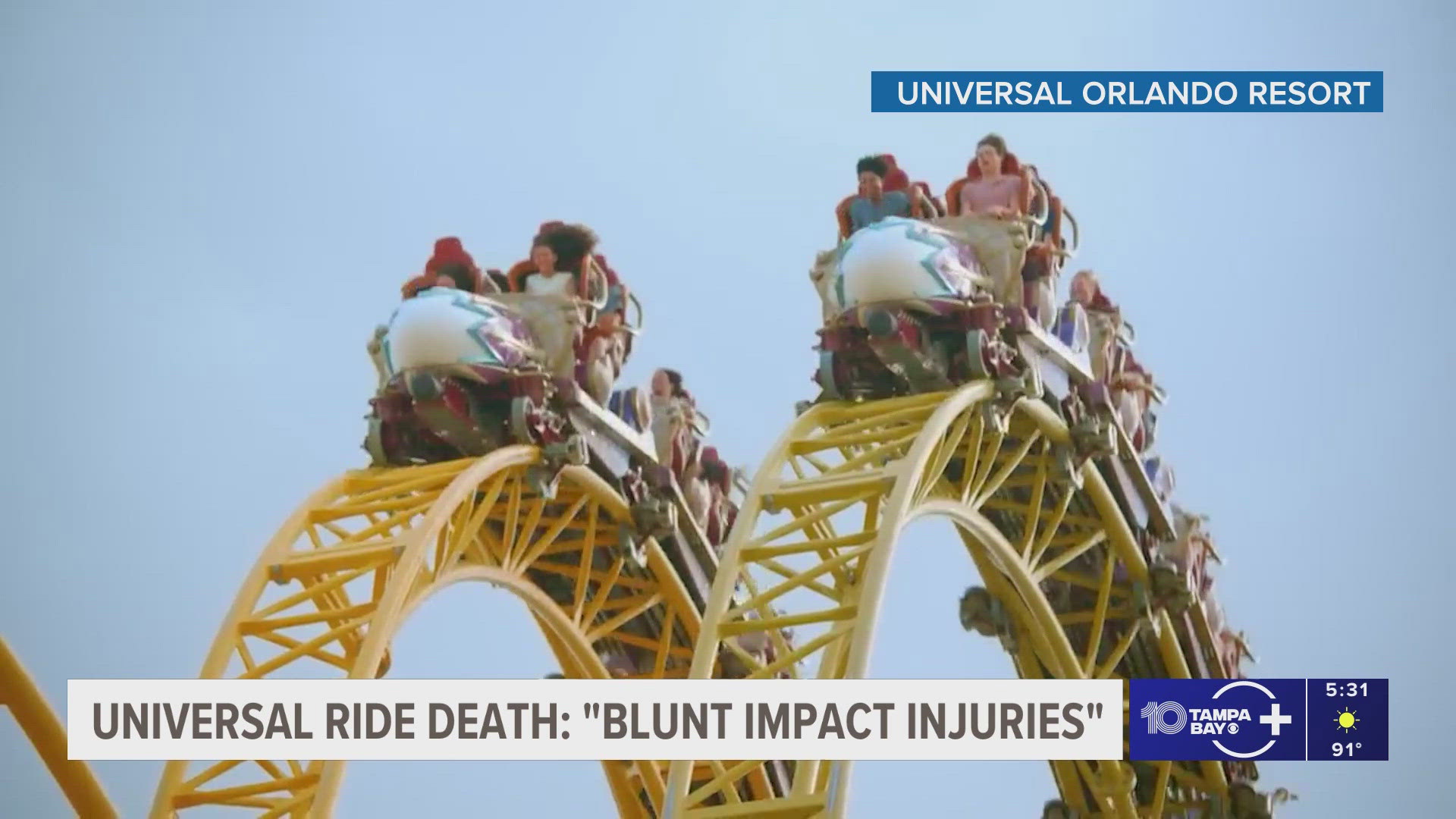 Universal Orlando roller coaster was working right when man died ...