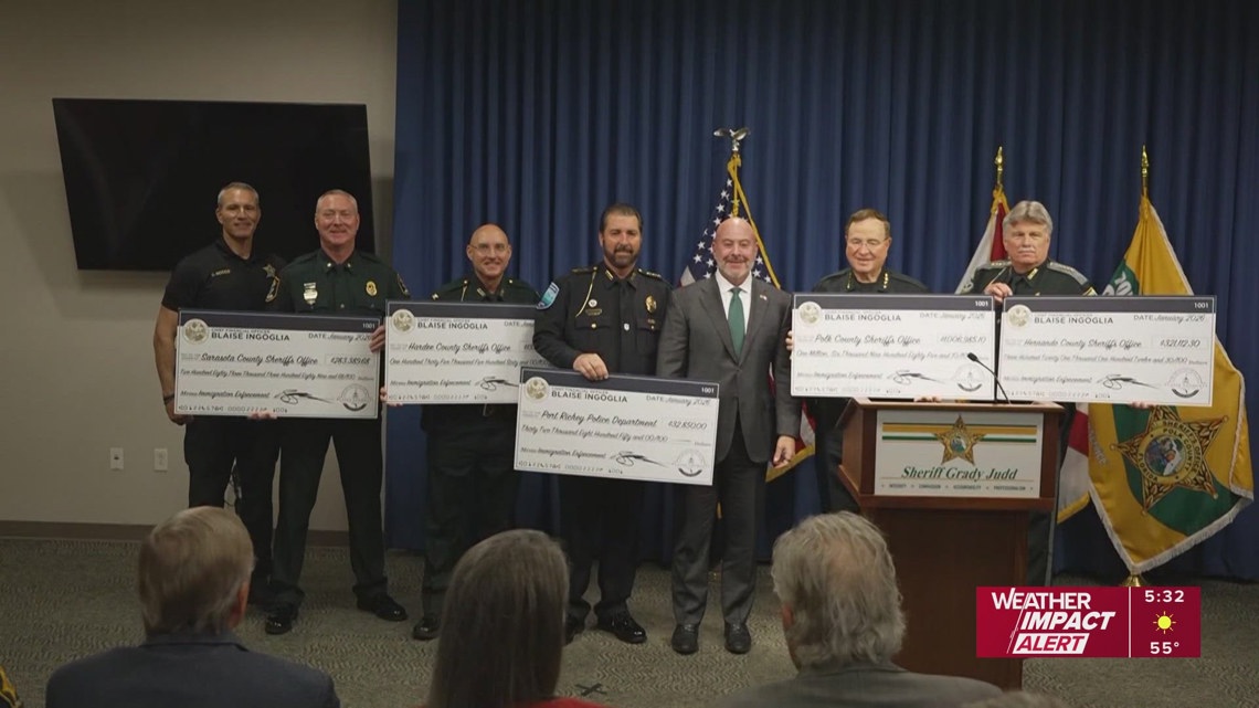Florida CFO rewards Tampa Bay-area law enforcement with new funding due ...