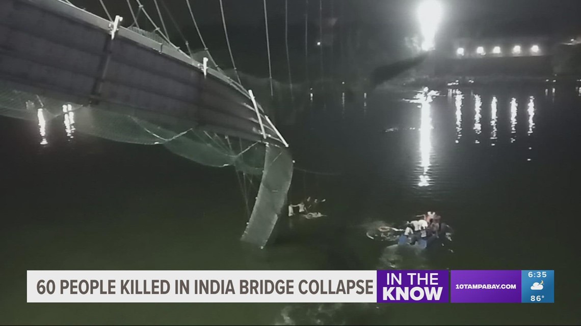 At least 60 dead, many injured after India bridge collapse | wtsp.com