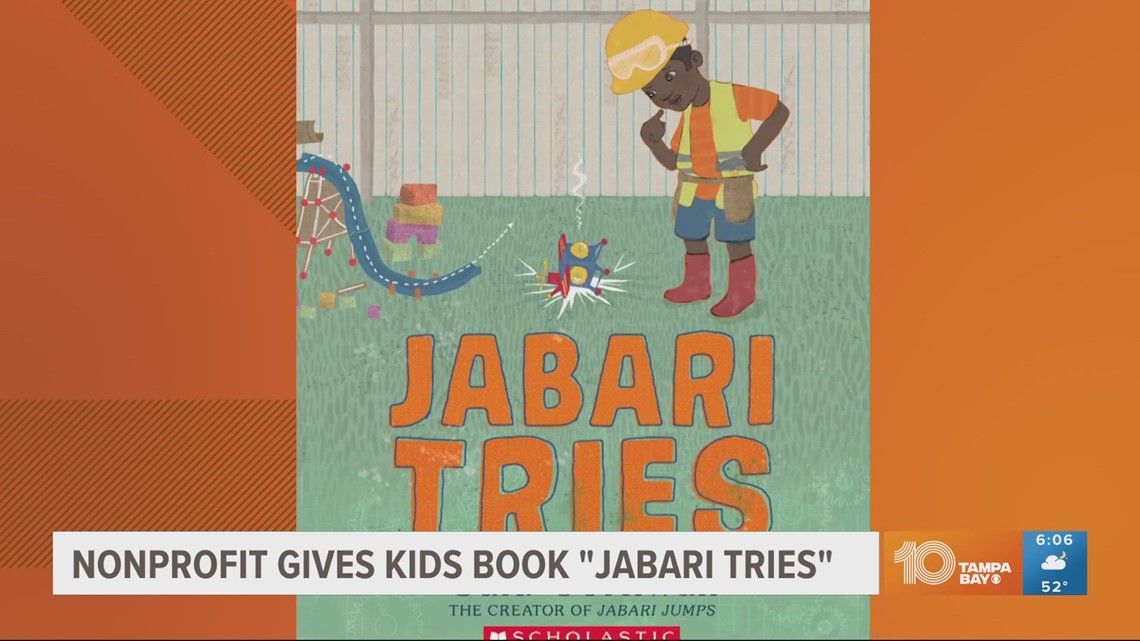 Nonprofit giving out kids book "Jabari Tries" with donations | wtsp.com