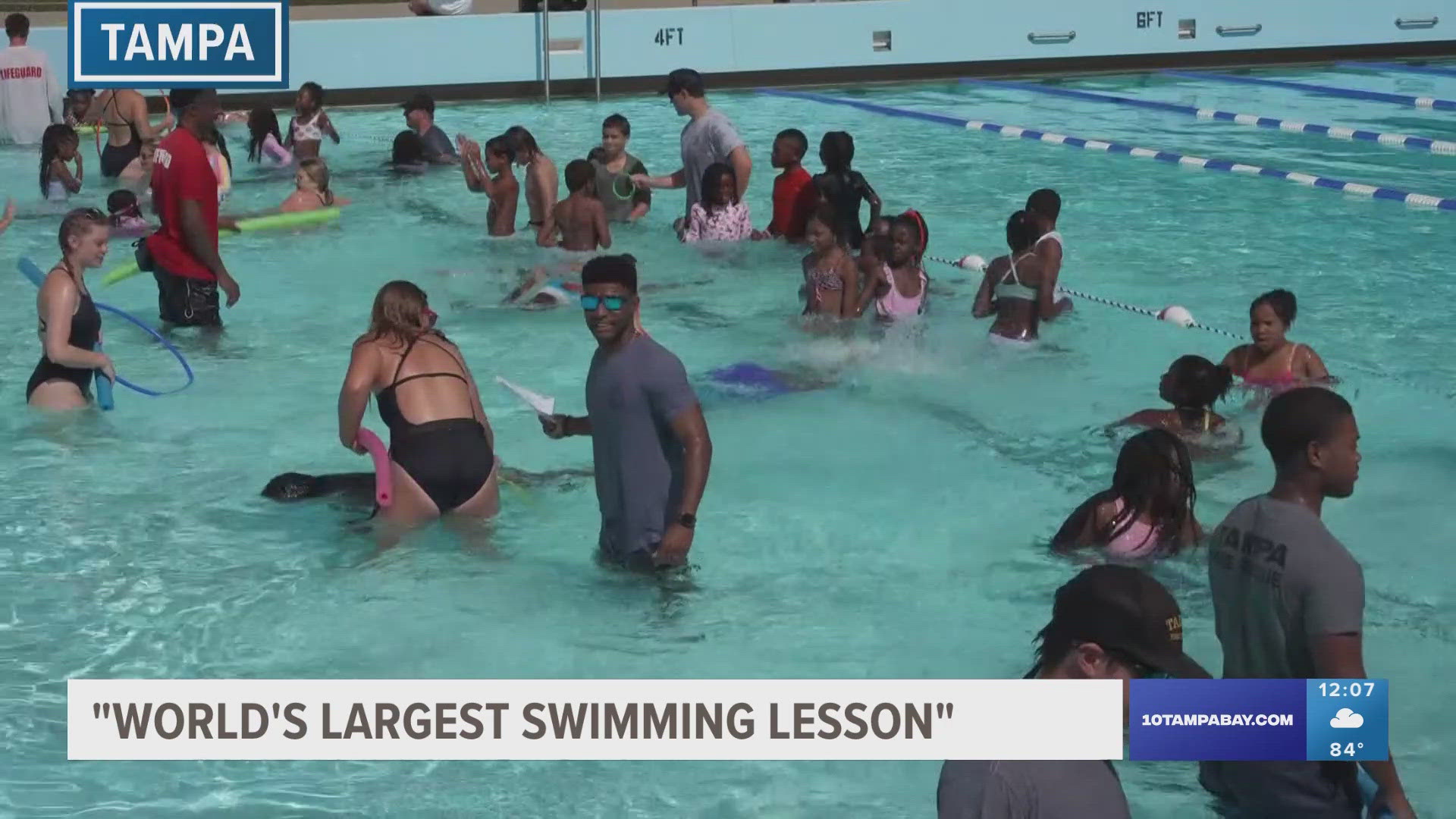 Tampa hosts the World's Largest Swimming Lesson | wtsp.com