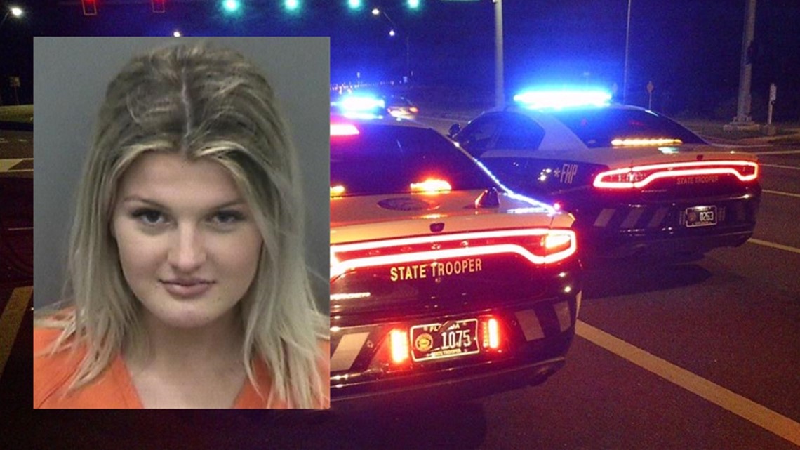 Woman arrested for DUI after rear-ending trooper on Bruce B Downs ...