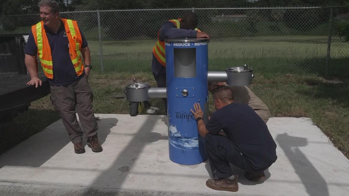 East Tampa unveils new drinking water fountain for public use | wtsp.com