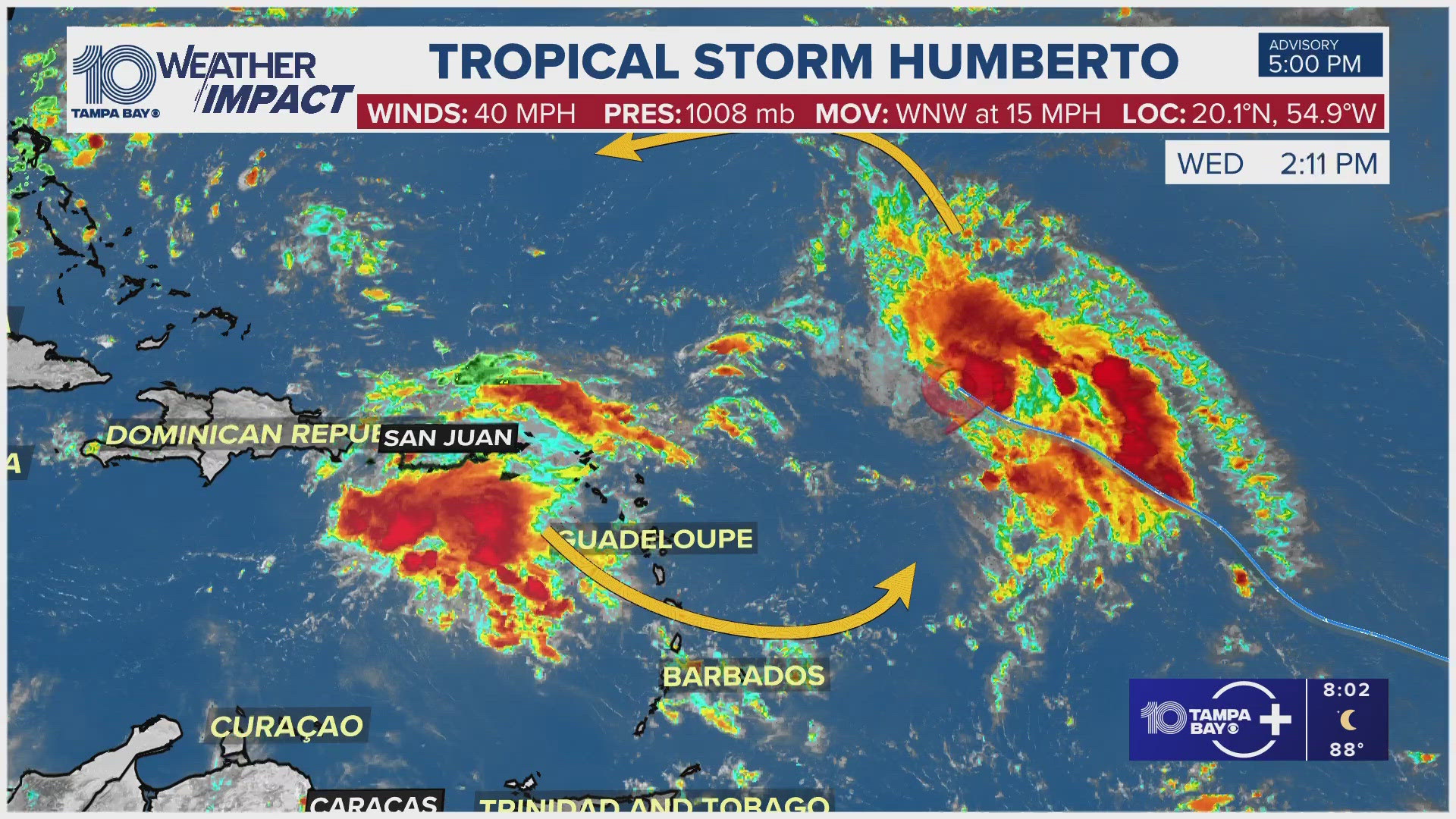 Forecasters watching for possible 'Fujiwhara Effect' in the Atlantic ...