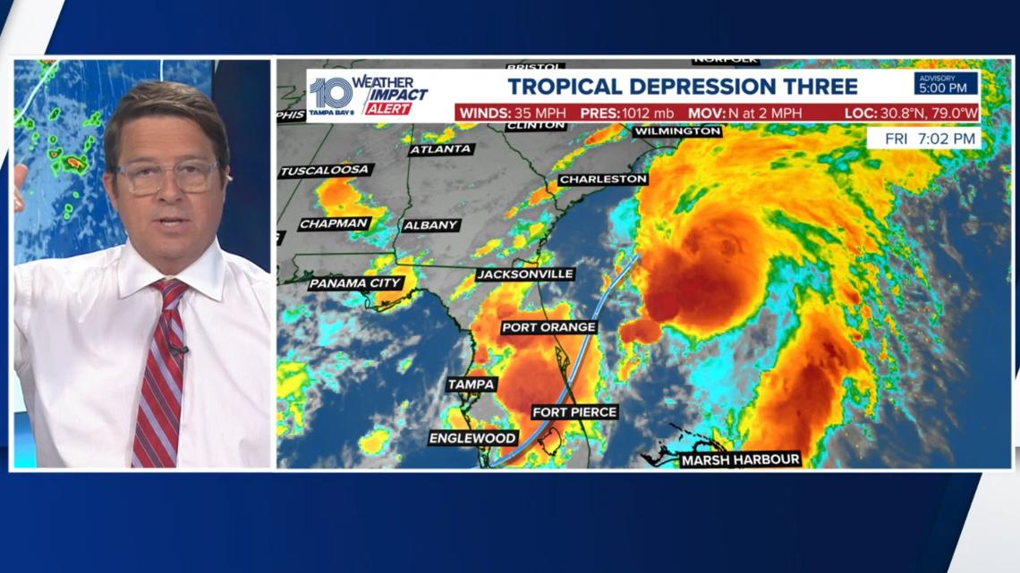 TROPICAL UPDATE: Tropical Depression Three forms off U.S. Southeast ...