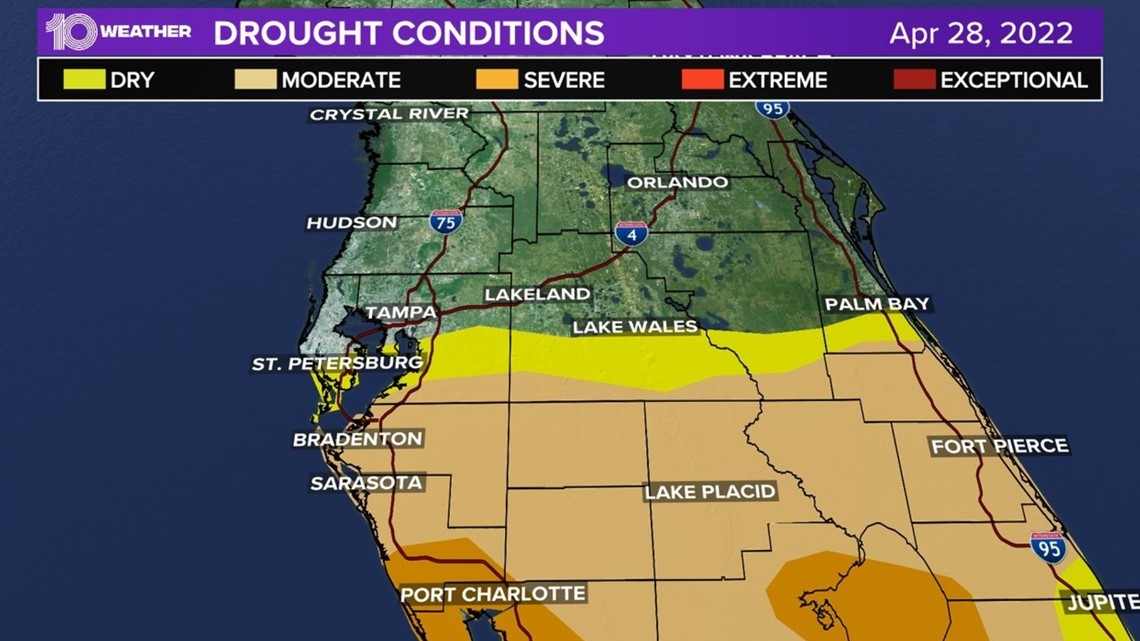Florida drought: About 24 percent of state under moderate drought ...