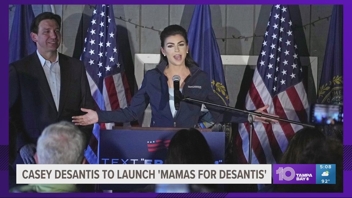 Casey DeSantis to launch 'Mamas for DeSantis' | wtsp.com