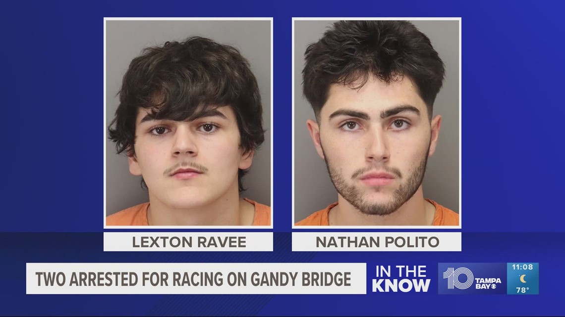 FHP: 2 men pulled over, arrested for driving 130 mph over Gandy Bridge ...