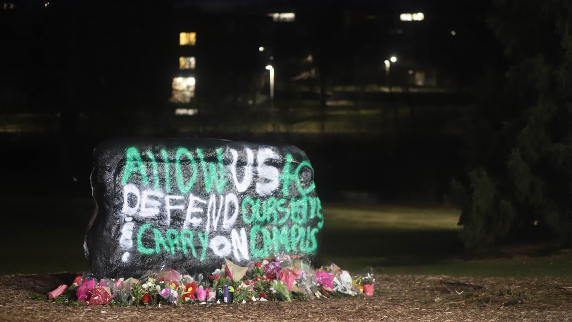 MSU's The Rock repainted with pro-gun message | wtsp.com